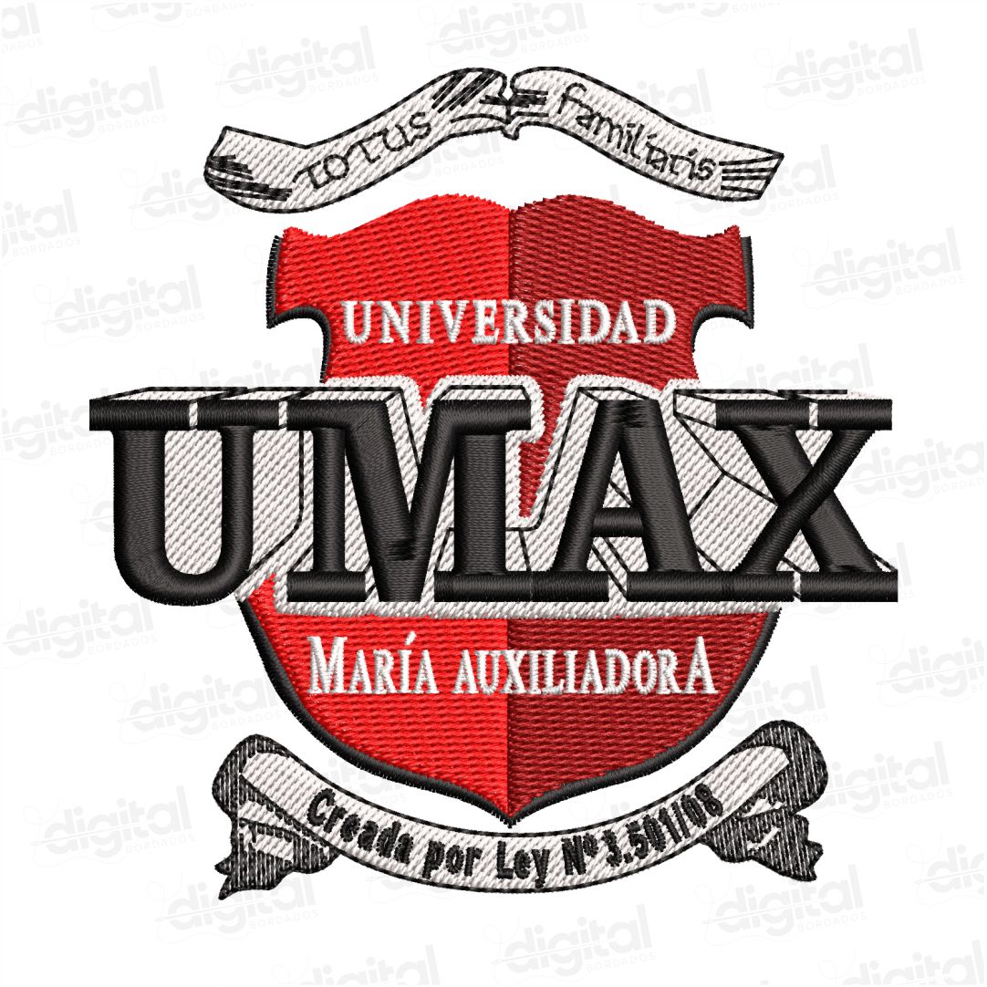 Matriz Bordado La Universidad Umax - Digital Bordados