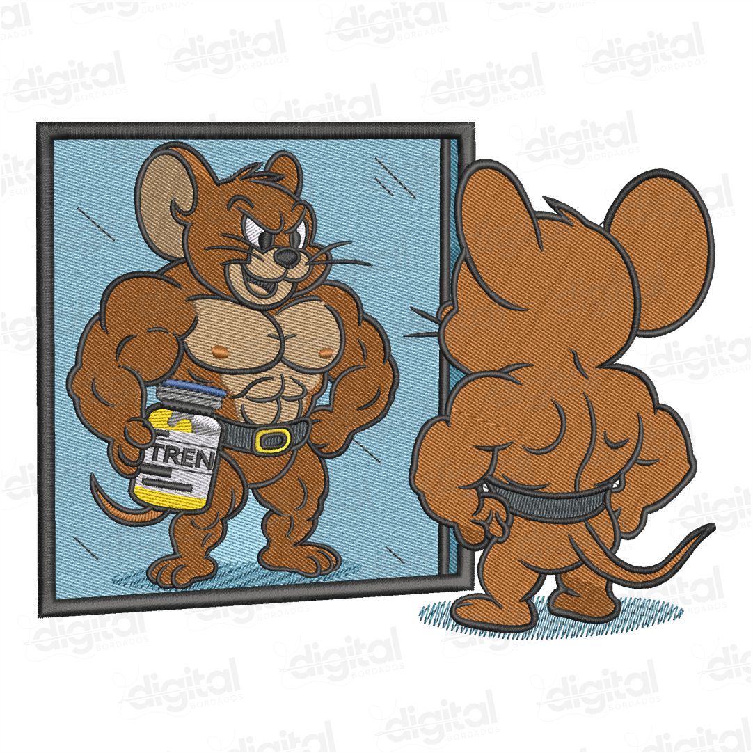 Matriz Bordado Jerry Muscle - Digital Bordados
